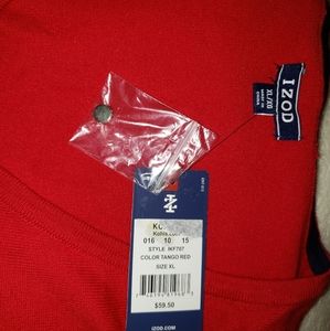 Izod | Sweaters | Nwt Xl Izod Sweater Gorgeous Red | Poshmark